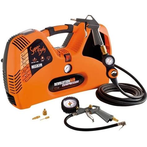 REVOLUTION AIR Compresseur d air Superboxy 2L 1 5HP Compact et léger
