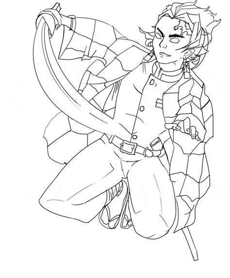 Dibujo De Tanjiro Para Colorear Dibujos Para Colorear Imprimir Gratis
