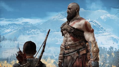 Hình nền God of War 2018 Kratos Atreus 1920x1080 lalo175