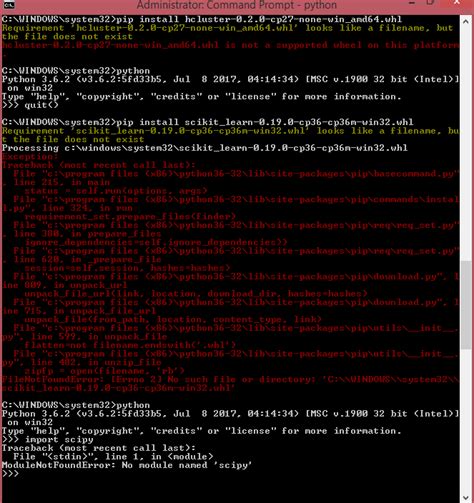 pip install scipy bị lỗi trên python 3 6 programming dạy nhau học
