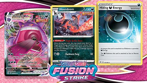 Gengar V And Gengar Vmax Pok Mon Tcg Sword Shieldfusion Strike Deck