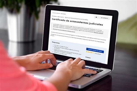 En línea certificado de antecedentes judiciales Agencia de Gobierno