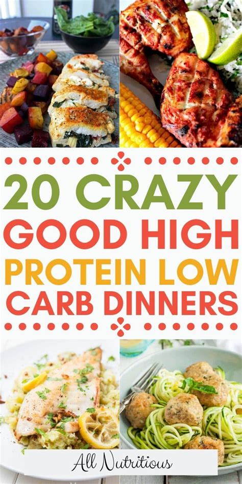 The Cover Of Crazy Good High Protein Low Carb Dinneres Including
