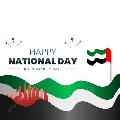 Uae National Day Vector Art PNG Uae National Day Design With City And