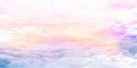 唯美浪漫梦幻天空云彩背景背景图片素材免费下载 熊猫办公