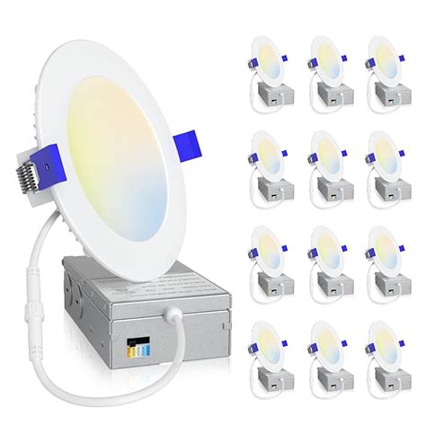 Buy Amico Pack Inch Cct Ultra Thin Led Recessed Ceiling Light