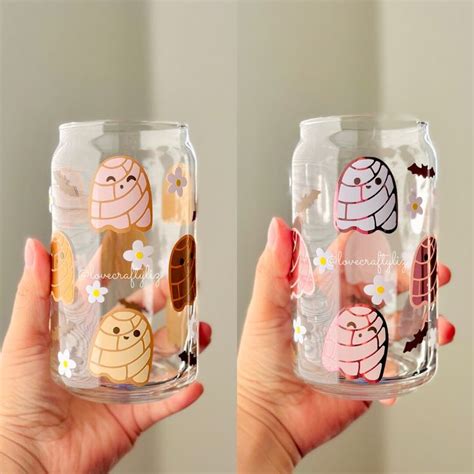 Conchita Ghosties 16 Oz Beer Can Glass Halloween Ghosts Spooky Concha