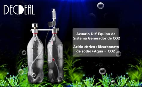 Kit de système générateur de CO2 pour aquarium DIY Kit de réacteur de