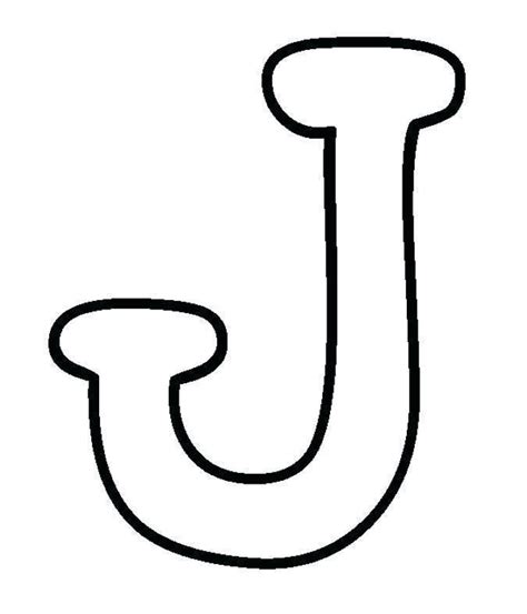 Letra J Para Colorear Moldes de letras Letras maiúsculas e