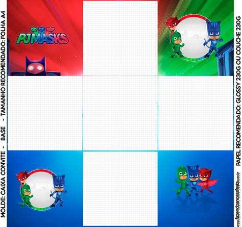 Super Héroes en Pijamas Cajas para Imprimir Gratis Ideas y material