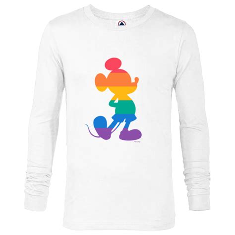 Disney Mickey Mouse Pride Classic Pose Rainbow Icon Fill Long Sleeve