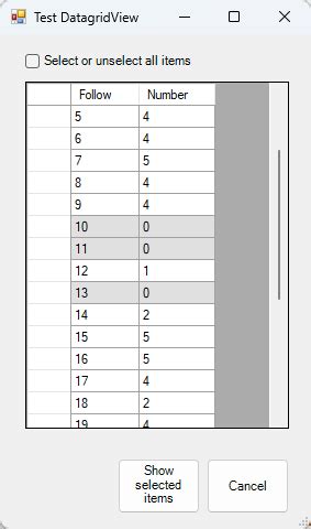 Powershell Datagridview Avoid Selection Of Rows Based On A Value In