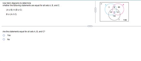 solved use venn diagrams to determine whether the following