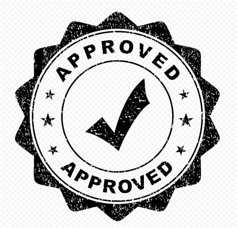 Round Approved Black Postage Stamp Postage Stamp Design Stamp Stamp