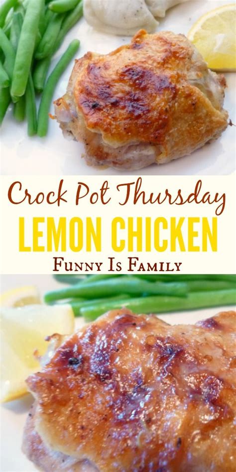 This Crockpot Lemon Chicken Is Simple To Throw Together And Has Incredible Flavor It Can Be A