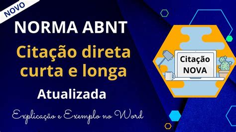 Citação Direta Abnt 2023 BRAINCP
