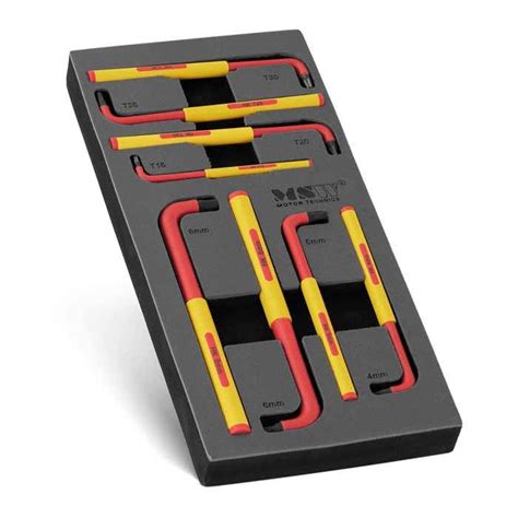Jeu De 8 Clés Mâles 6 Pans 6 Lobes Vis Abimée Isolation VDE 1000V HRC