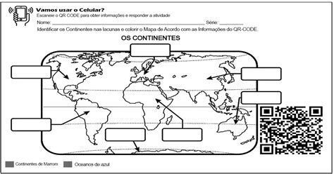 Sosprofessor Atividades Continentes E Oceanos Atividades De The Best
