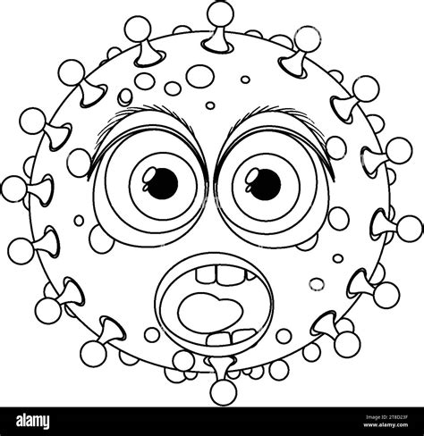 A Vector Cartoon Illustration Of A Monstrous Character Representing