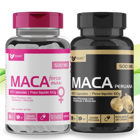 Kit Maca Peruana Negra Tribullus Terrestris 120 Cápsulas Bionutri