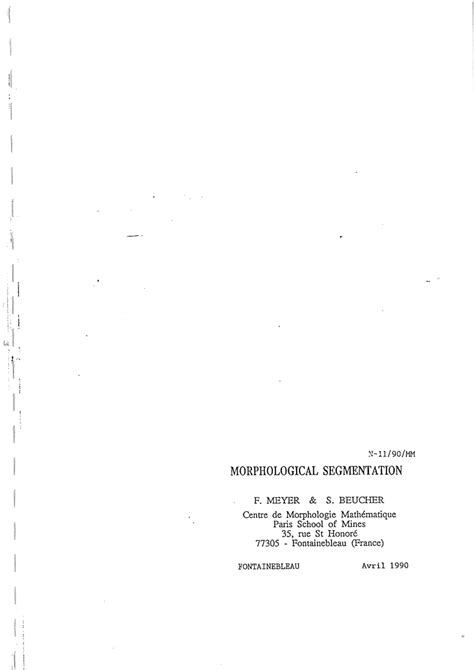 pdf morphological segmentation
