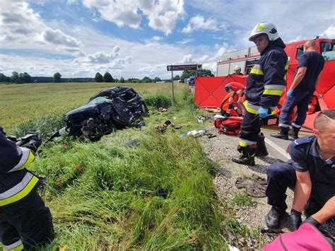 Śmiertelny wypadek w Konarzynkach 23 06 2020 W wyniku zderzenia