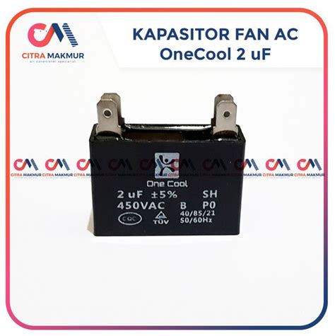 Jual Kapasitor Fan AC 2 Uf Merk Onecool Kaki 4 Capasitor Mikro Kipas