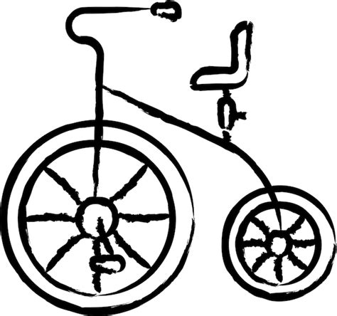 Premium Vector Bicycle Hand Drawn Vector Illustration