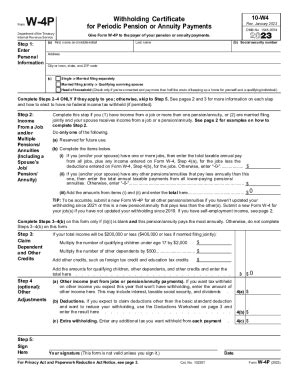 Fillable Online IRS Releases Revised Form W 4P And New Form W 4R Fax