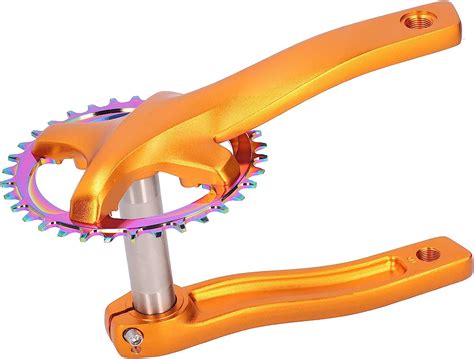 Bike Crank Arm Set 34T 170mm Single Speed Crankset Mountain Bike Refit