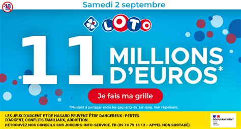 Tirage LOTO Du Samedi 2 Septembre 2023 11 Millions D 10 Gagnants