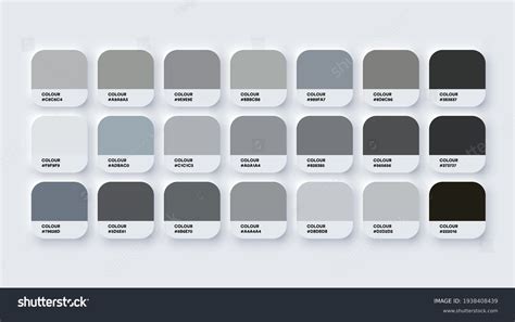 Grey Colour Palette Stock Photos And Pictures Images