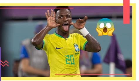 Irmão de Vinícius Jr chora na Copa do Mundo e choca por semelhança