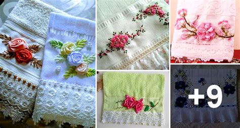 Toallas Bordadas 13 Ideas Para Inspirarte Bordados A Mano
