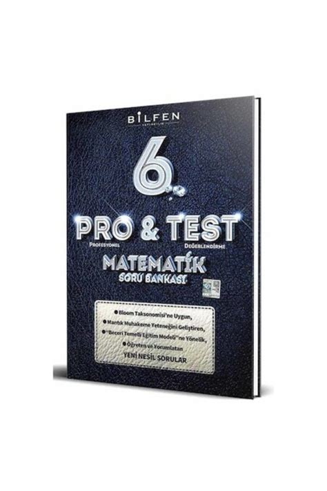 Bilfen Yayıncılık 6 Sınıf Pro test Matematik Soru Bankası Fiyatı