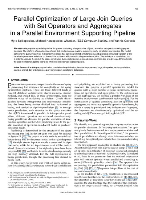 pdf parallel optimization of large join queries with set operators and aggregates in a