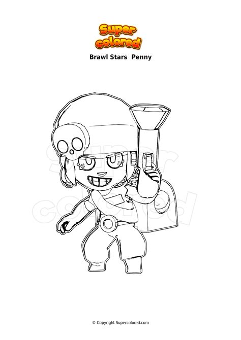 Dibujos Para Colorear De Brawl Stars Pennye