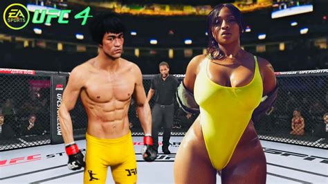 PS5 Bruce Lee Vs Model Mulatto Kiki EA Sport UFC 4 YouTube
