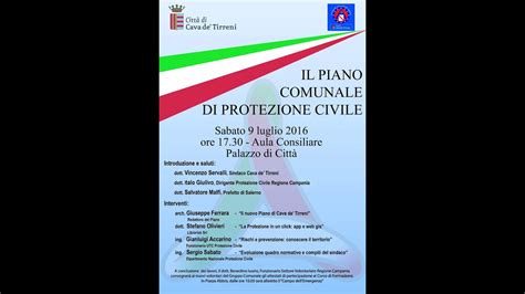 Presentazione Piano Comunale Di Emergenza Di Protezione Civile Youtube