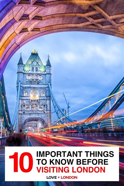 10 Important Things To Know Before Visiting London Love And London