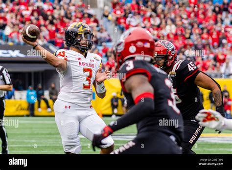 Charlotte NC USA 30th Dec 2022 Maryland Terrapins Quarterback