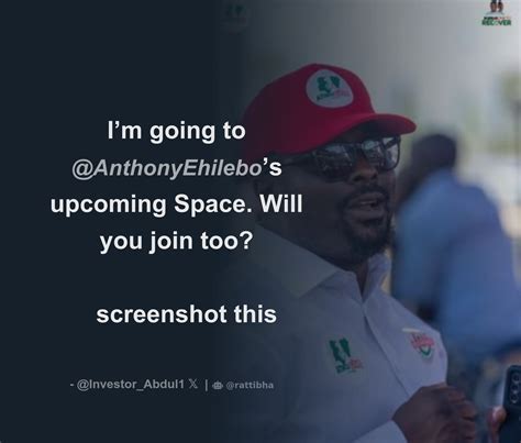 Im Going To AnthonyEhilebos Upcoming Space Will You Join Too