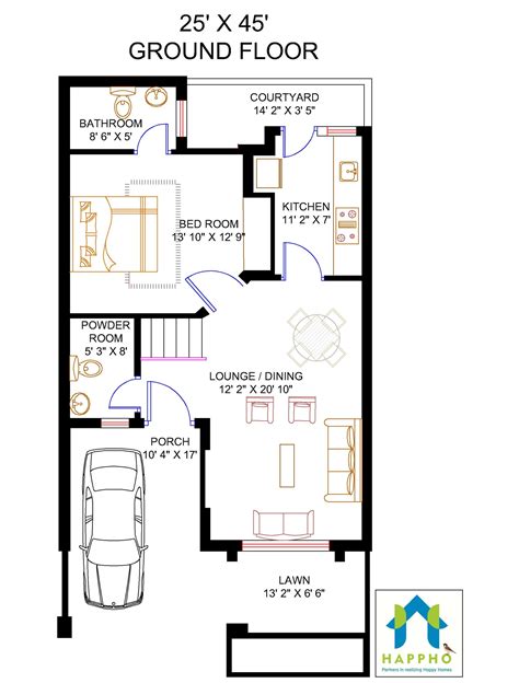 X House Plan With Car Parking X House Design X Ghar