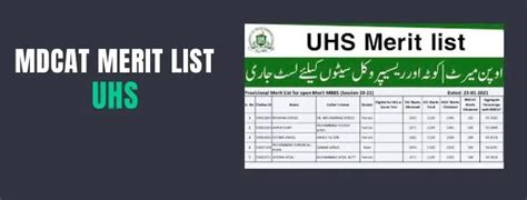 Uhs Merit List College Wise