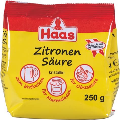 Transgourmet Österreich Haas Zitronensäure 250 g