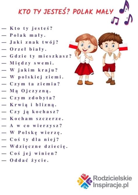Autor Wiersza O Ma Ym Polaku Kim Jest Rodzicielskieinspiracje Pl