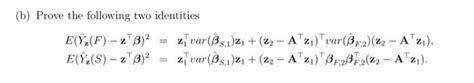 solved consider a multiple linear regression model y xβ ϵ