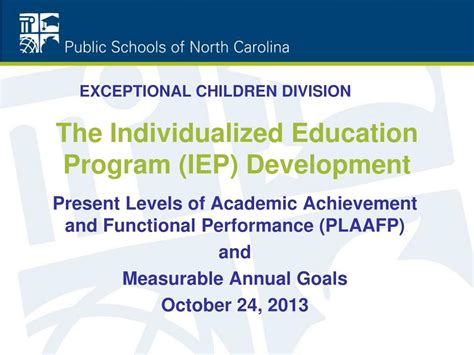 PPT The Individualized Education Program IEP Development PowerPoint