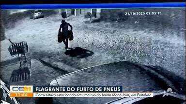 CETV 1ª Edição Fortaleza Imagens flagram carro sendo furtado no