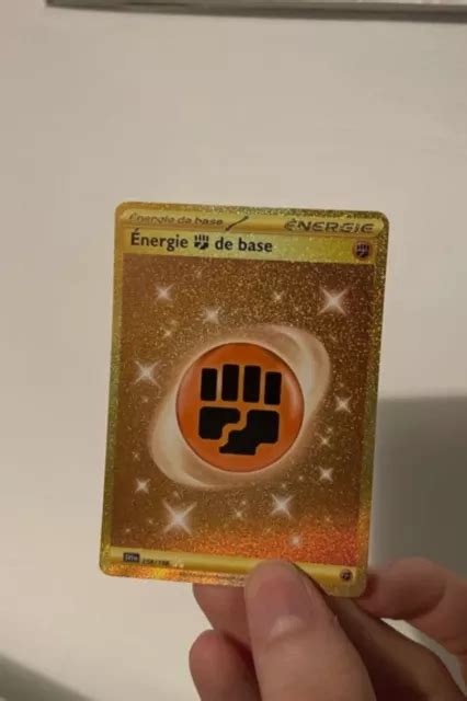 CARTE POKÉMON GOLD Énergie combat de base secrète 258 198 Écarlate et